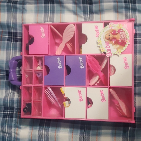 Mattel | Other | Vintage Barbie Clothes Accessories Trunk Carrying Case ...